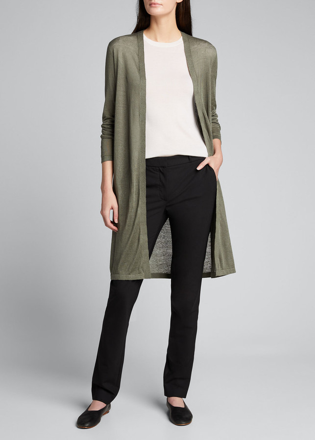 Theory Torina S Open-Front Long Cardigan - ShopStyle