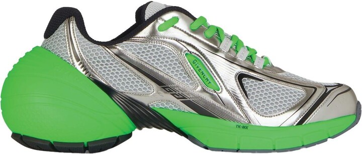 Givenchy Green And Silver Tk-mx Runner Sneakers - ShopStyle