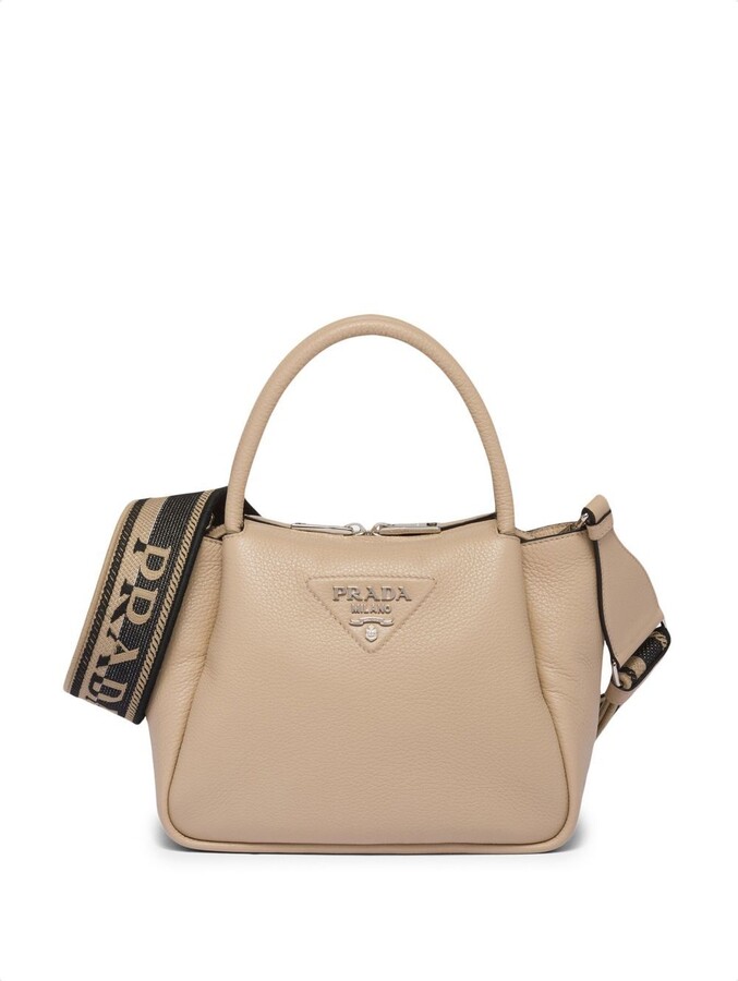 Prada Logo-Lettering Top-Handle Bag - ShopStyle