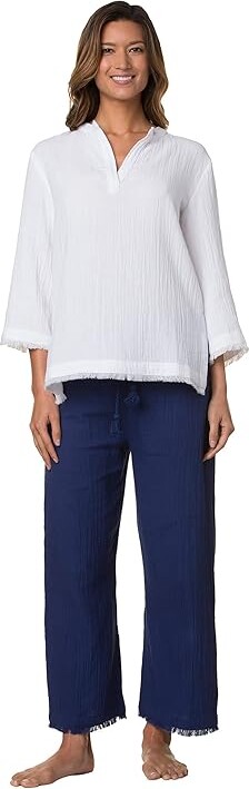 Helen Jon Beachcomber Hip Tunic (White) Women's Swimwear - ShopStyle