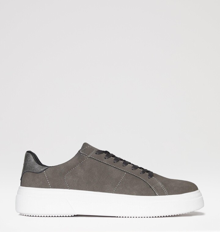 Threadbare 'Anfield' Raised Sole Court Trainers - Grey - ShopStyle