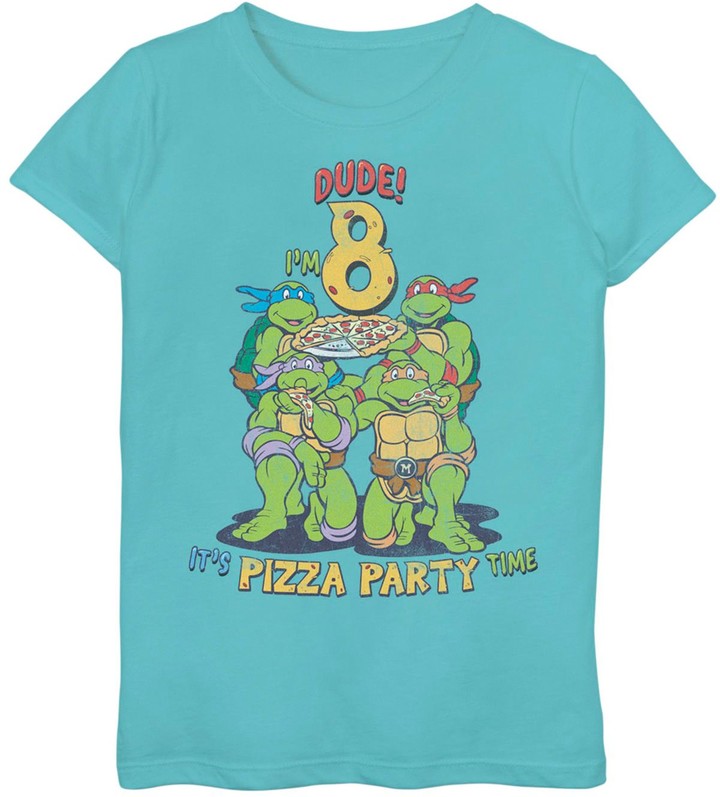 Licensed Character Girls' 7-16 Teenage Mutant Ninja Turtles 8th ...