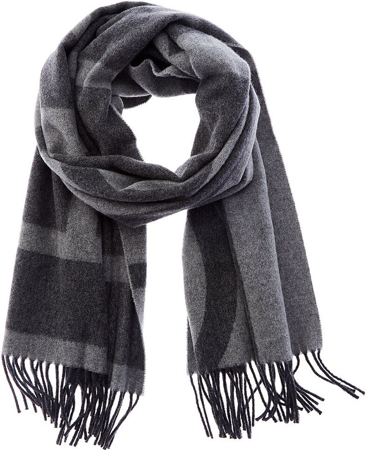 Totême Large Monogram Wool Scarf - ShopStyle Scarves & Wraps