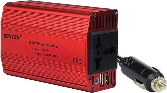 BESTEK 300-Watt 12-Volt DC Plug-in Cigarette Lighter Power Inverter ...