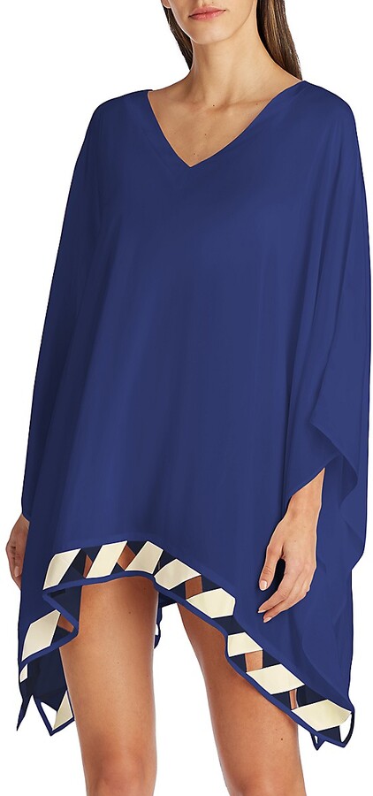 VALIMARE Tulum Chiffon Poncho Dress - ShopStyle
