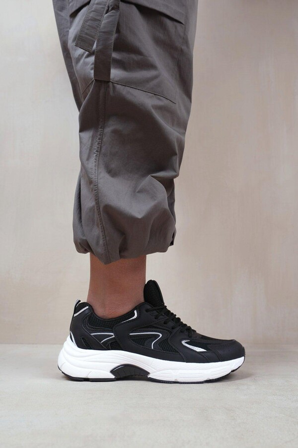 Where's That From 'Tempo' Panel Detail Lace Up Chunky Sole Trainers ...