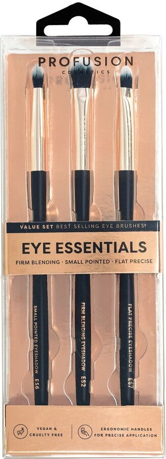 Profusion Cosmetics Eye Essentials - 3 PC Eye Brush Set - ShopStyle