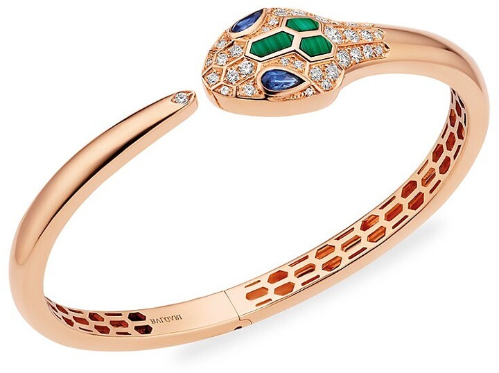 Bvlgari Serpenti Seduttori 18K Rose Gold, Diamond, Blue Sapphire ...