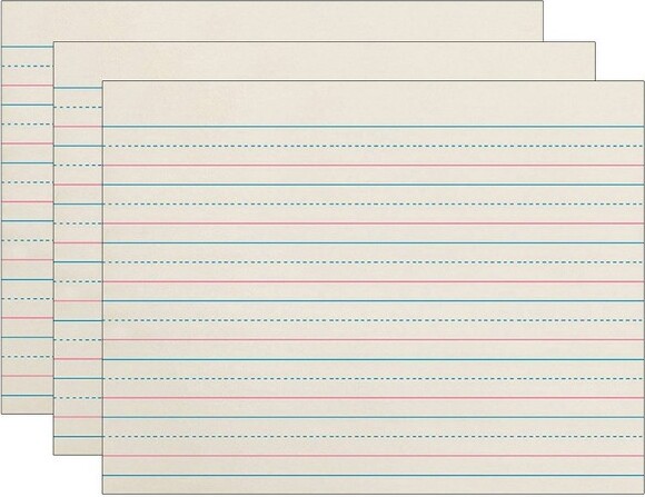 3pk 500 Sheets/Pk Zaner-Bloser Newsprint Handwriting Paper Grade K ...