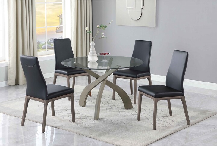 Somette Pogo Criss Cross Dining Set with Black Chairs - ShopStyle