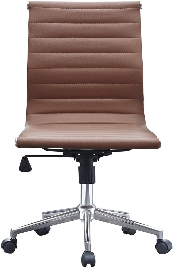 2xhome Modern Mid Back Ribbed Office Conference Chair Room Adjustable ...