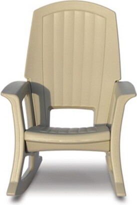 Semco Plastics Rockaway Heavy Duty Resin Outdoor Rocking Chair, All ...