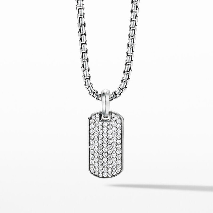 David Yurman Pave Tag With Diamonds - ShopStyle Necklaces