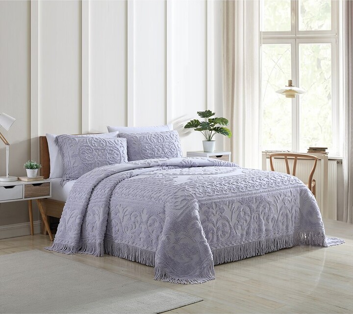 Beatrice Home Fashions Medallion Chenille Bedspread - ShopStyle Quilts ...