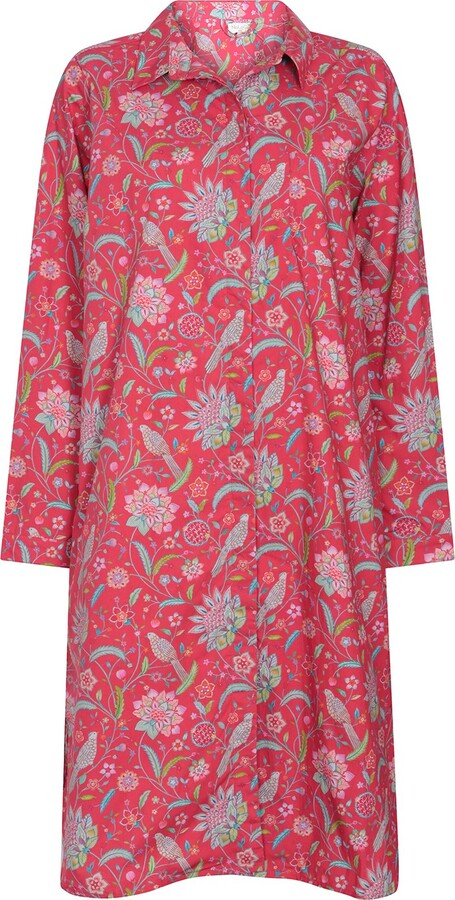 NoLoGo-chic - Shirt-Tail Dress - Birdsong- Folly Red - ShopStyle