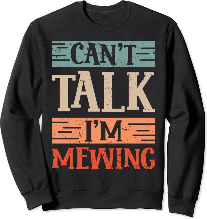 Mewing Funny Internet Craze I Love Mewing Can't Talk Im Mewing Trend ...