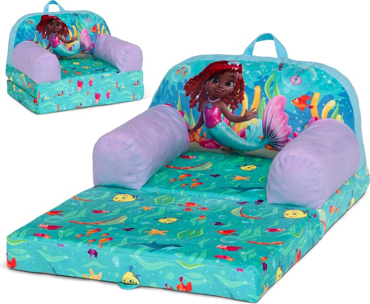 Delta Children Disney Junior’s Ariel Cozee Buddy Flip-Out Kids Chair ...