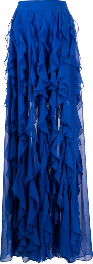 PatBO Ruffled Maxi Skirt - ShopStyle