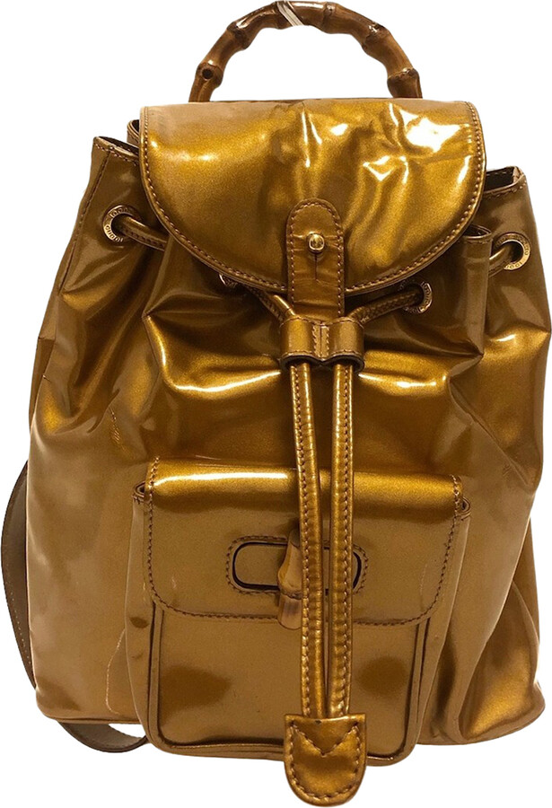 Gucci Bamboo leather backpack - ShopStyle