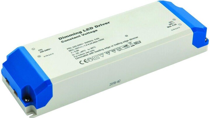 Loops 24V DC 100W Dimmable LED Driver / Transformer Low Voltage Light ...