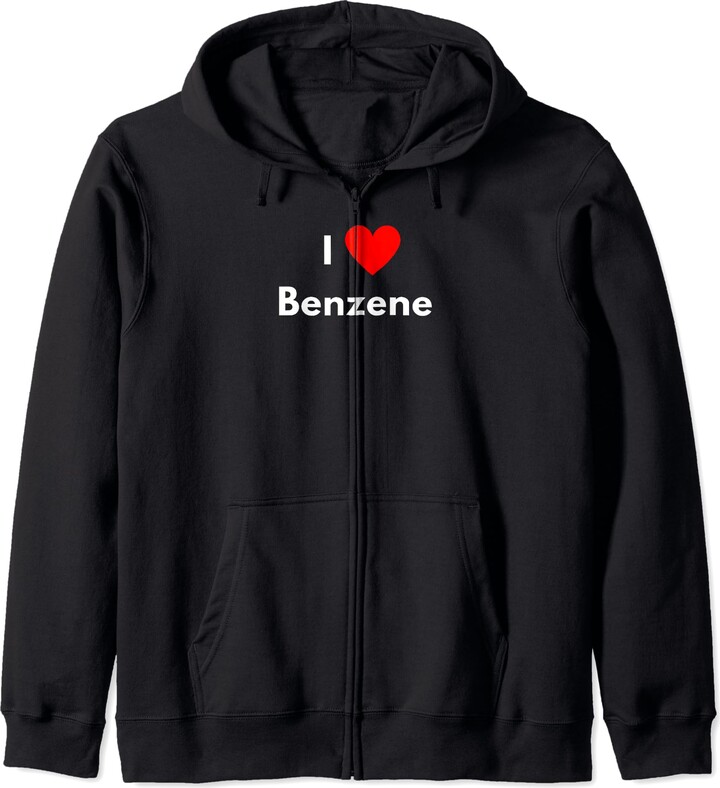 Pool Metals, Plastics and Minerals Apparel Fun Graphic-I love Benzene ...