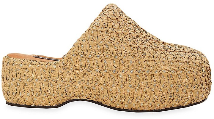 Simon Miller Bubble Raffia Clogs - ShopStyle