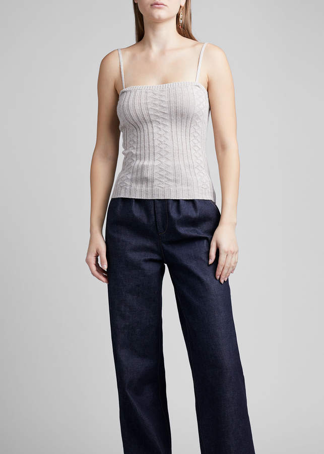 Marc Jacobs Cable-Knit Wool Cami - ShopStyle Tops