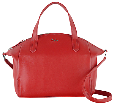 Tula Nappa Originals Medium Zip Top Handbag, Red - ShopStyle Bags