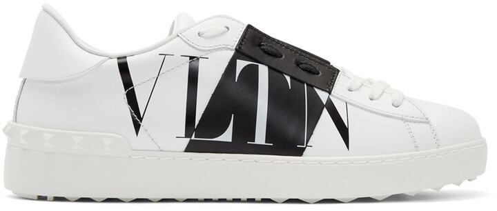Valentino Garavani White VLTN Star Low Top Sneakers - ShopStyle