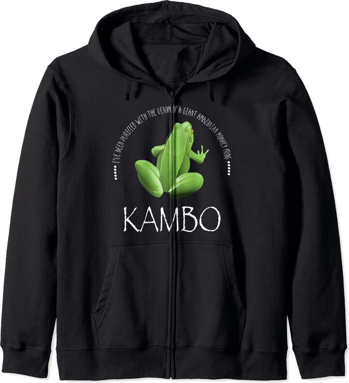 Monkey Frog Medicine Kambo Frog Venom Ceremony Zip Hoodie - ShopStyle