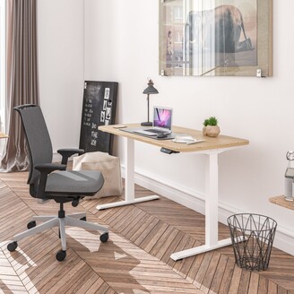 NINEDIN Ergonomic Standing Desk Base Workstation Small Frame Computer ...