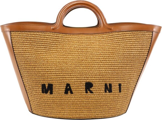 Marni Tropicalia Logo Embroidered Tote Bag - ShopStyle