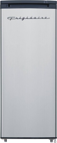 Frigidaire 6.5 cu ft Upright Freezer - Platinum: Stainless Steel Door, 6 Shelves, Reversible ...