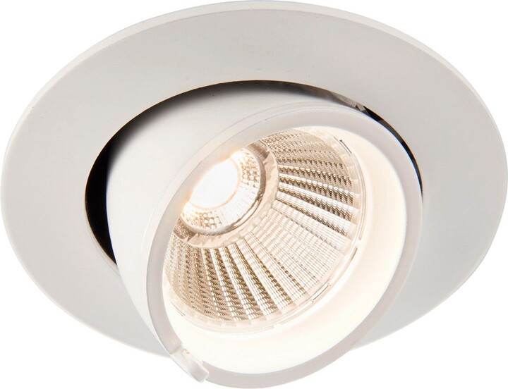 Loops Fully Adjustable Recessed Ceiling Downlight - 9W Warm White LED ...