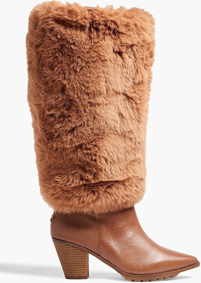 Australia Luxe Collective Lisbette shearling and leather boots - ShopStyle