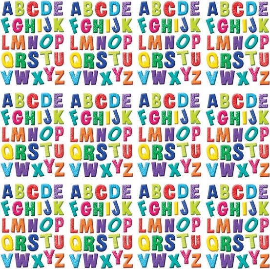 Eureka School Eureka® Color My World Alphabet Window Clings, 12 Sheets ...