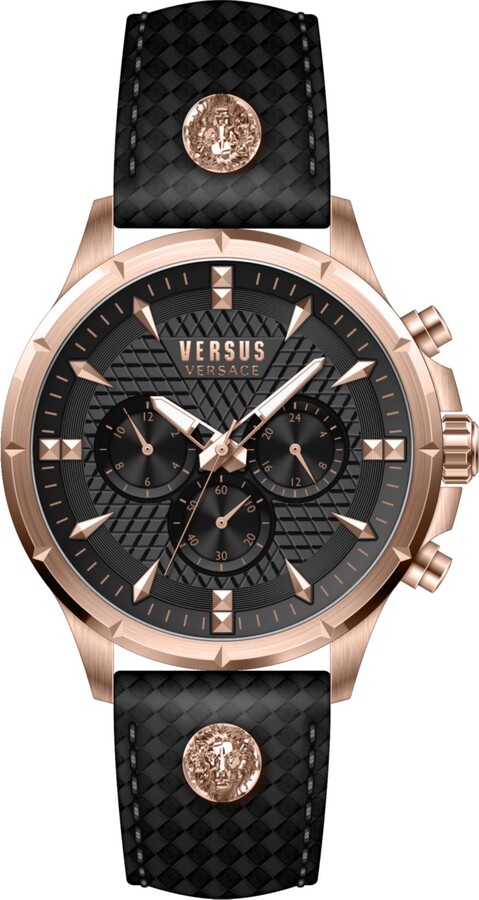 Versus Versace Versus by Versace Men's Chrono Lion Modern Round Black ...