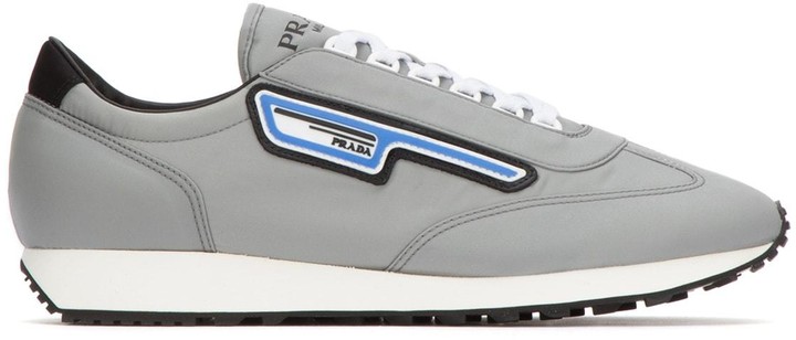 Prada Logo Patch Sneakers - ShopStyle