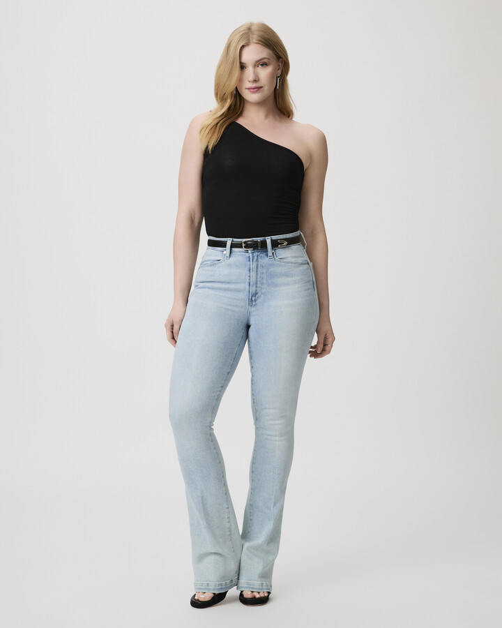 Paige Iconic Jolene Pockets - ShopStyle Straight-Leg Jeans
