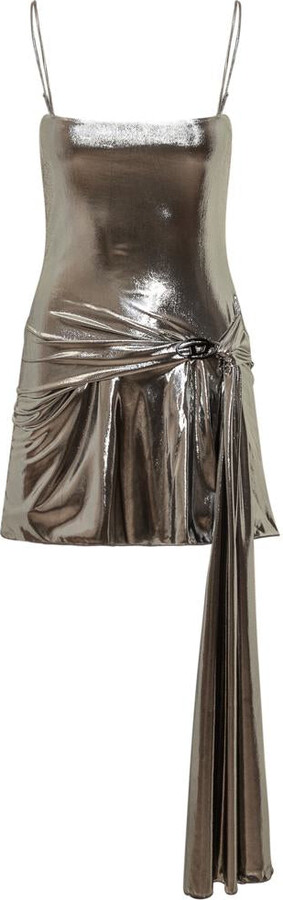 Diesel Metallic Dress with D-Blass Draping - ShopStyle