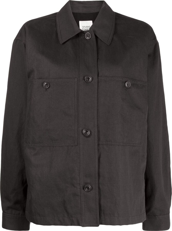 STUDIO TOMBOY Cotton-Linen Shirt Jacket - ShopStyle