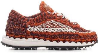 Valentino Open Leather Sneakers - ShopStyle