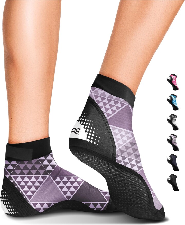 BPS 'Second Skin' Aqua Socks with Grip - Quick-Dry and Anti-Slip Socks ...