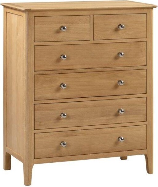 Ashfield Solid Oak 6 Drawers Chest - ShopStyle