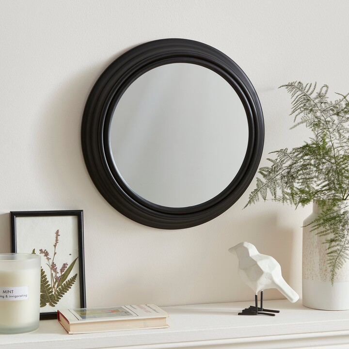 Dunelm Round Mirror 30cm Black - ShopStyle