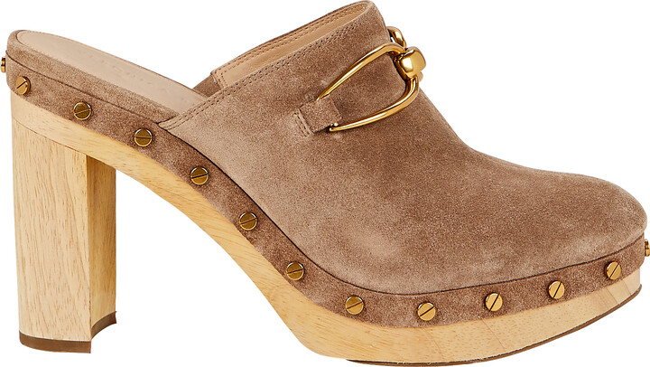 Veronica Beard Giles Suede Clogs - ShopStyle