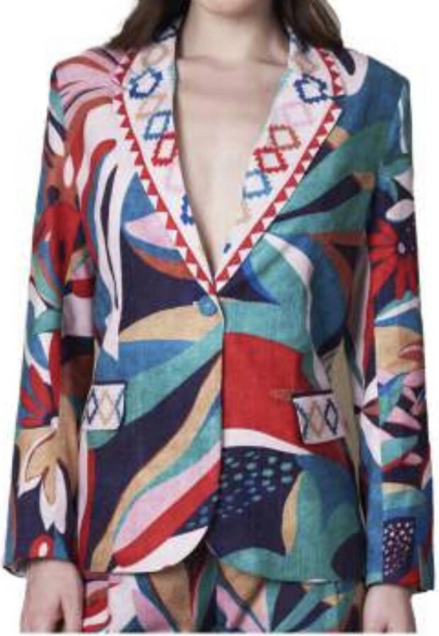 RANNA GILL Fiona In Cubism - ShopStyle Blazers