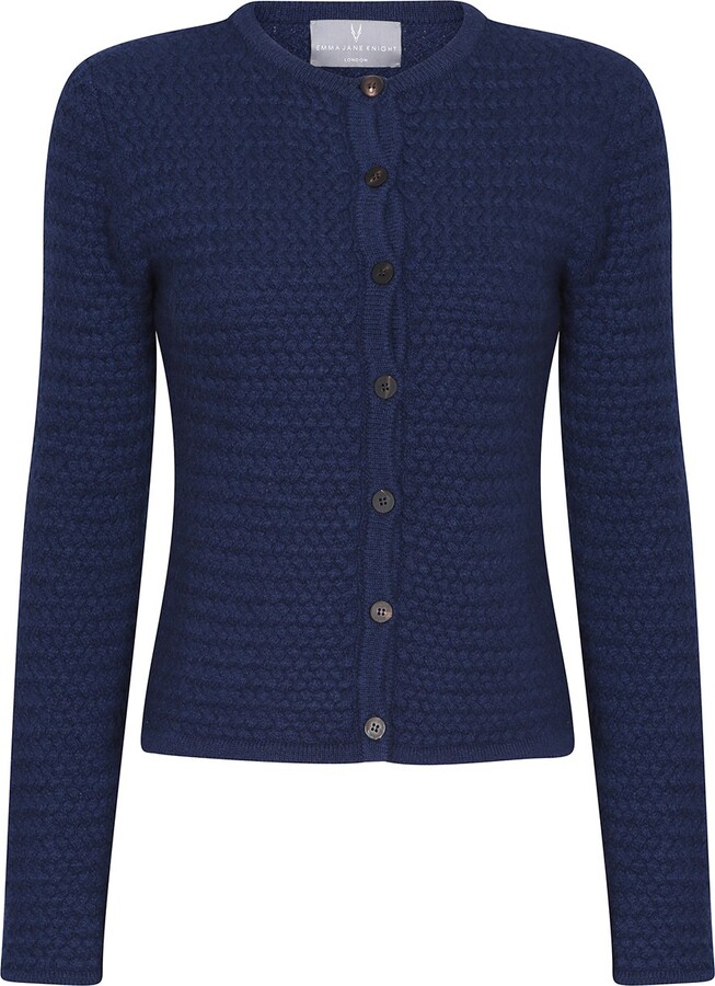 Emma Jane Knight Cozetta Cross-Stitch Cashmere Jacket - ShopStyle