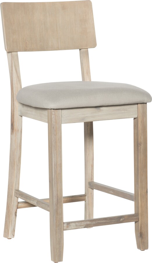 EPOWP Jordan 25" Counter Stool, Graywash with Gray Linen Fabric - ShopStyle
