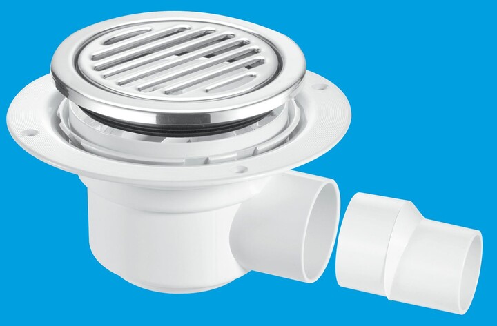 McAlpine TSG50-R125SS 50mm Water Seal Trapped Gully, Tile/Grating with ...